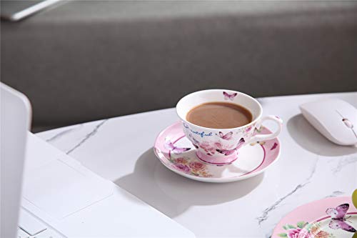 London Boutique Afternoon Tea Set 3 Coffee Tea cup and Saucer Dessert ...
