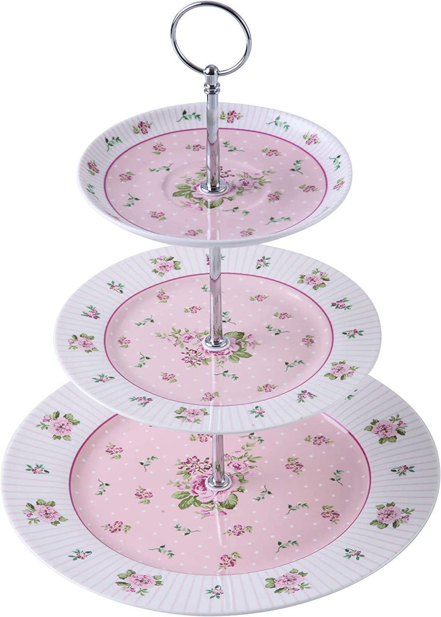 3 Tier Cake Plate Stand | 3 Tier Cake Stand Vintage - London Boutique ...