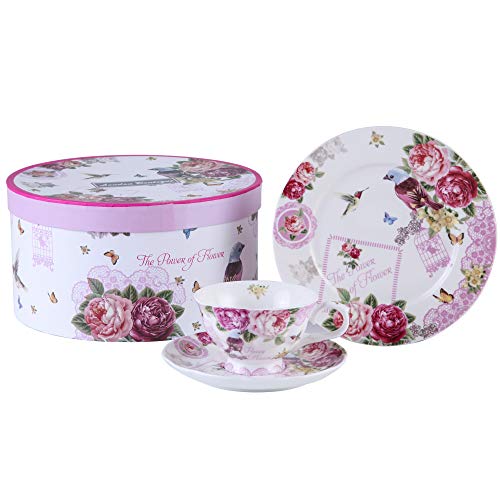 London Boutique Afternoon Tea Set 3 Coffee Tea cup and Saucer Dessert ...