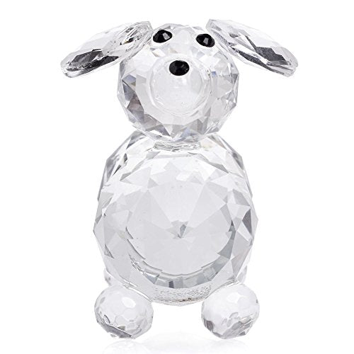 London Boutique Decorative Crystal Dog with swarovski crystal elements ...
