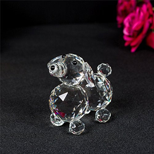 London Boutique Decorative Crystal Dog with swarovski crystal elements ...