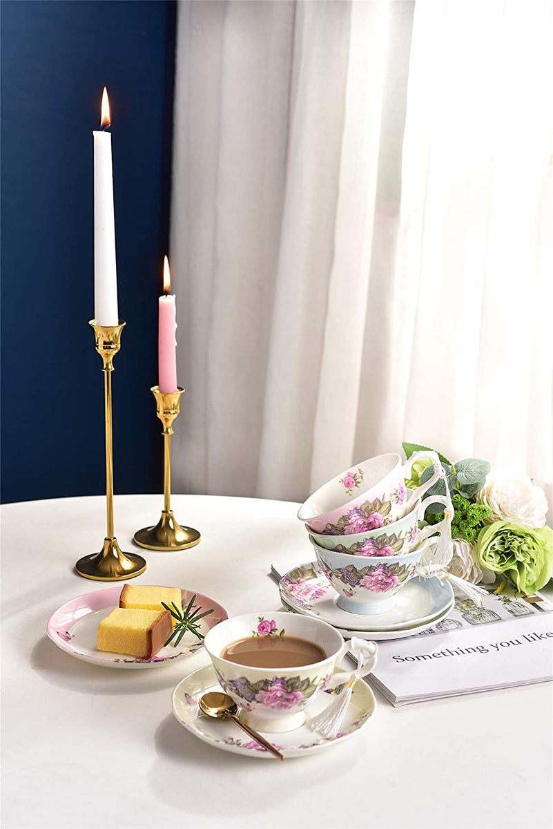 Cups and Saucers Set UK | Coffee Tea cup and Saucer Set 4 - London ...