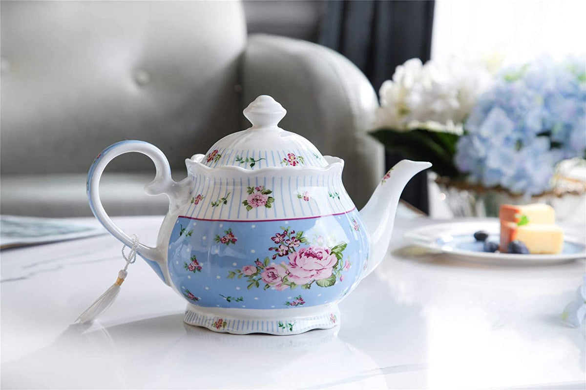 London Boutique Porcelain Teapot Sets Teapot Sugar Bowl and Cream Milk ...
